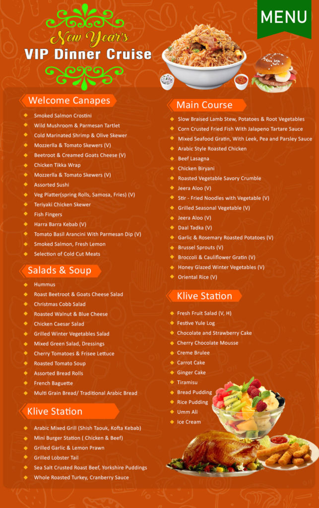 New Year VIP Dinner Cruise Marina 2023/2024